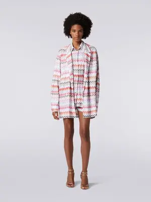 Missoni Zigzag Double-breasted Tailored Blazer