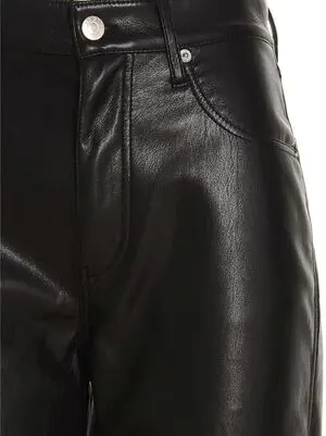 Nanushka High-rise Straight-leg Leather Pants