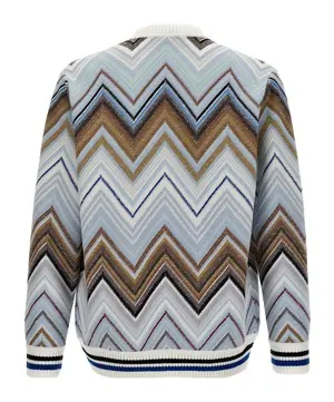 Missoni Zig-zag Woven V-neck Cardigan