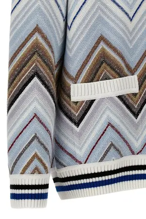 Missoni Zig-zag Woven V-neck Cardigan