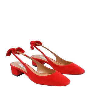 AQUAZZURA Bow-tie Slingback Pumps