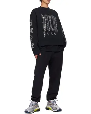 Palm Angels Logo Printed Jogging Pants