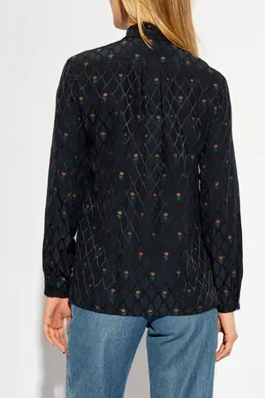 Etro Floral Embroidered Long Sleeve Shirt