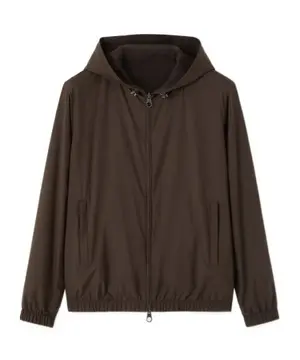 Loro Piana Hooded Bomber - Cedar Bronze