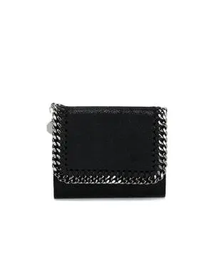 Stella McCartney Small Falabella Tri-fold Wallet - Black
