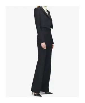 Alexander McQueen Double Lapel Cropped Jacket