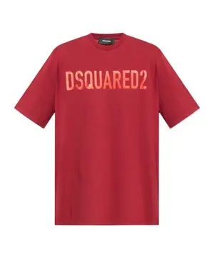 Dsquared2 Logo Printed Crewneck T-shirt - Red