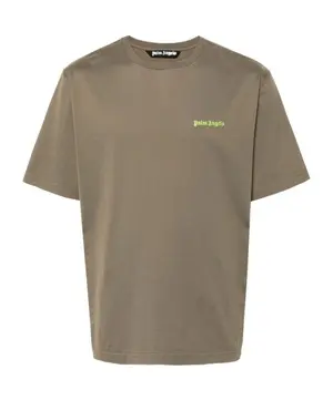 Palm Angels Logo Embroidered Crewneck T-shirt