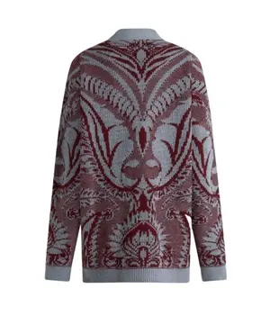 Etro Jacquard V-neck Buttoned Cardigan