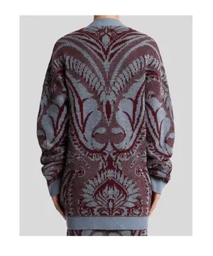 Etro Jacquard V-neck Buttoned Cardigan