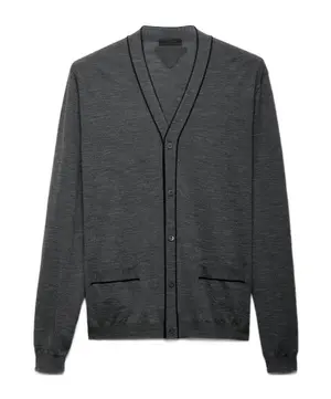 Prada Wool Cardigan - Slate Grey