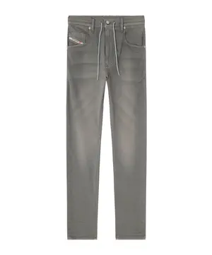 DIESEL® Mid-rise Tapered Leg Jeans With Zippered Fly - Grey
