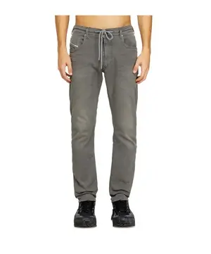 DIESEL® Mid-rise Tapered Leg Jeans With Zippered Fly - Grey