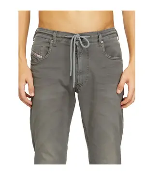 DIESEL® Mid-rise Tapered Leg Jeans With Zippered Fly - Grey