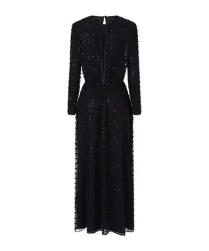Emporio Armani Embellished Tulle Long Dress