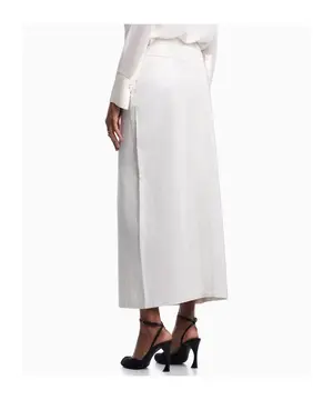 Emporio Armani Long Skirt With All-over Micro Studs