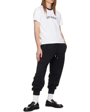 AMI Paris Logo Detailed Drawstring Sweatpants