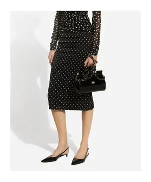 Dolce & Gabbana Polka Dot Pencil Skirt