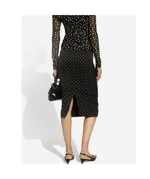 Dolce & Gabbana Polka Dot Pencil Skirt