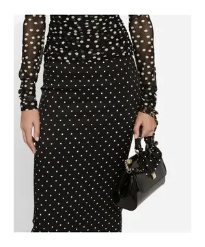 Dolce & Gabbana Polka Dot Pencil Skirt