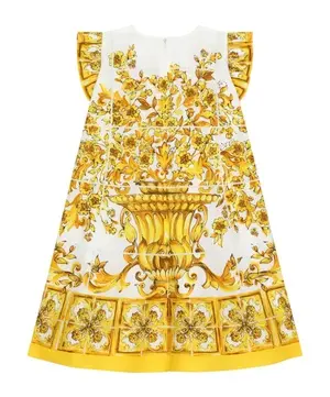 Dolce & Gabbana Majolica Print Cotton Dress