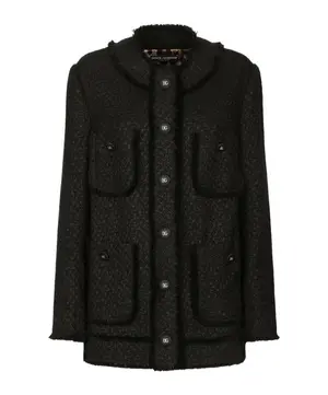 Dolce & Gabbana Dolce Gabbana Single-breasted Raschel Tweed Jacket