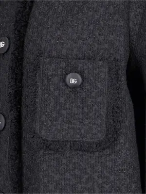 Dolce & Gabbana Single-breasted Raschel Tweed Jacket
