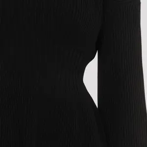 Balenciaga Hourglass Striped Dress - Black
