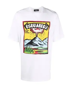 Dsquared2 Graphic-print Cotton T-shirt