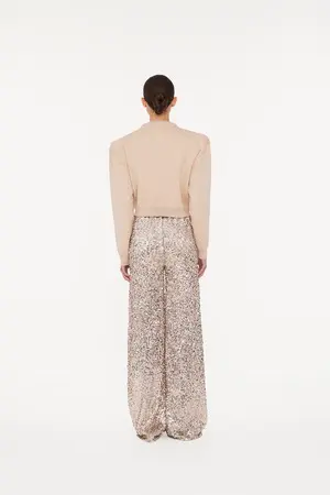 ROTATE BY BIRGER CHRISTENSEN Net Sequins Pants