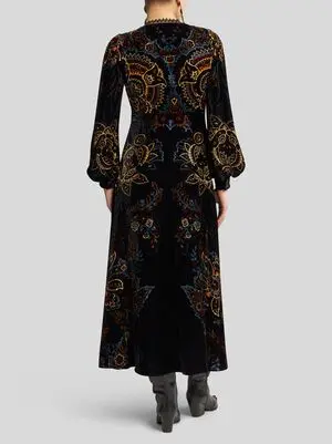 Etro Printed Velvet Dress