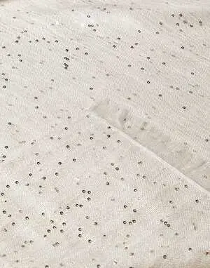 Brunello Cucinelli Glitter Embellished Frayed-edge Scarf