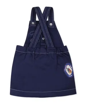 Kenzo Logo-appliquéd Cotton Dungaree Dress