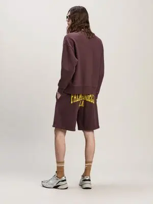 Palm Angels Logo Printed Elastic Waist Track Shorts