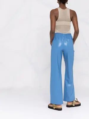 Nanushka Faux-leather Drawstring Waist Trousers