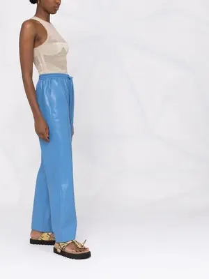 Nanushka Faux-leather Drawstring Waist Trousers