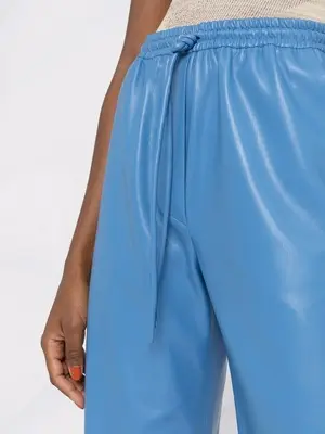 Nanushka Faux-leather Drawstring Waist Trousers