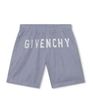 Givenchy 4g Striped Cotton Shorts Set