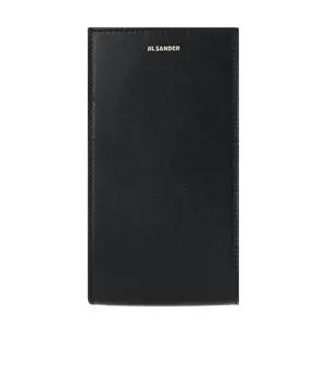 JIL SANDER Logo Printed Phone Holder - Black
