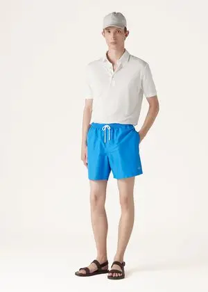 Loro Piana Elastic Waist-edge Beach Shorts