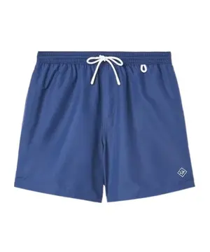 Loro Piana Elastic Waist-edge Beach Shorts - Twilight Blue