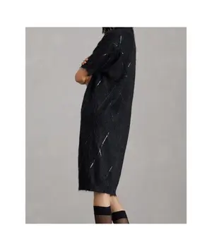 Brunello Cucinelli Sequin Embellished Roll-neck Midi Dress