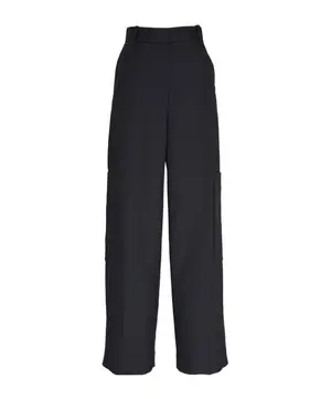 Khaite Caiton High-waisted Straight Leg Trousers