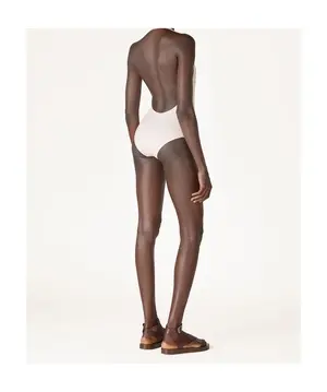Loro Piana Backless One-piece Swimsuit - Cherry Blossom