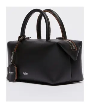 Max Mara Logo-print Leather Tote Bag