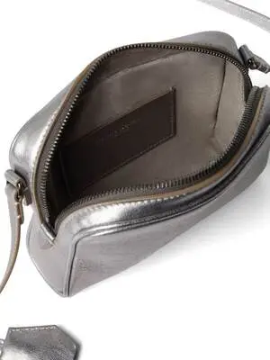 Brunello Cucinelli Lamé Boston Crossbody Bag