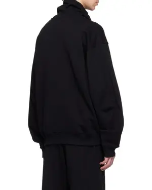 Helmut Lang Funnel Neck Drawstring Hoodie