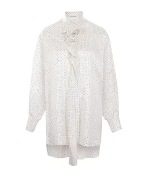 Ermanno Scervino Polka Dot Printed Long-sleeved Shirt