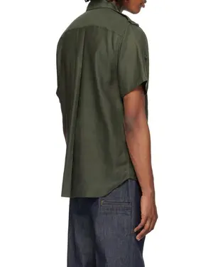 Helmut Lang Short Sleeved Epaulet Shirt
