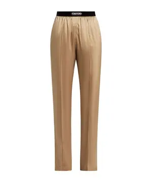 TOM FORD Stretch Satin Pj Pants - Brown
